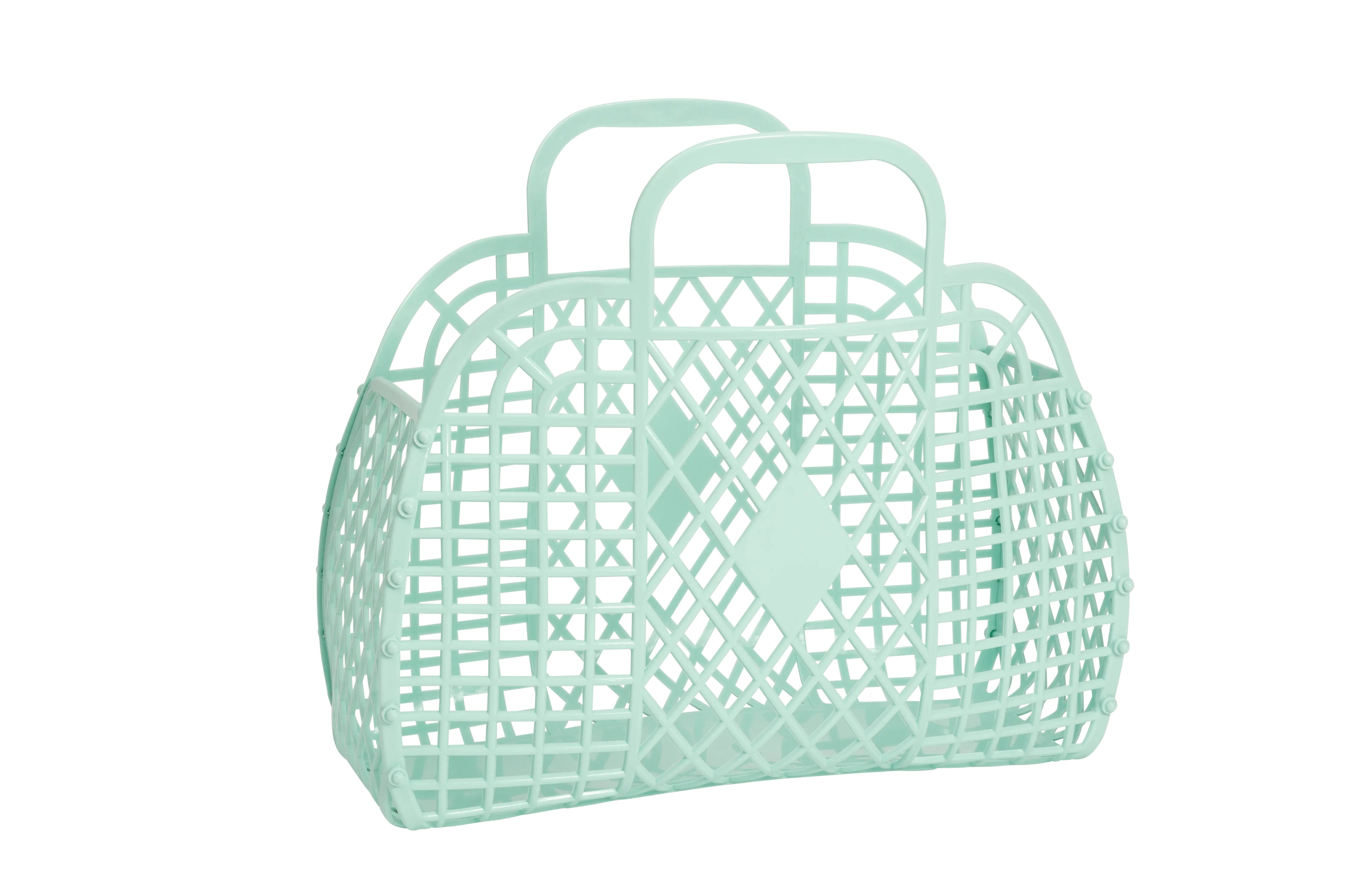 Sun Jellies - Retro Basket Jelly Bag - Large: Seafoam - The Party