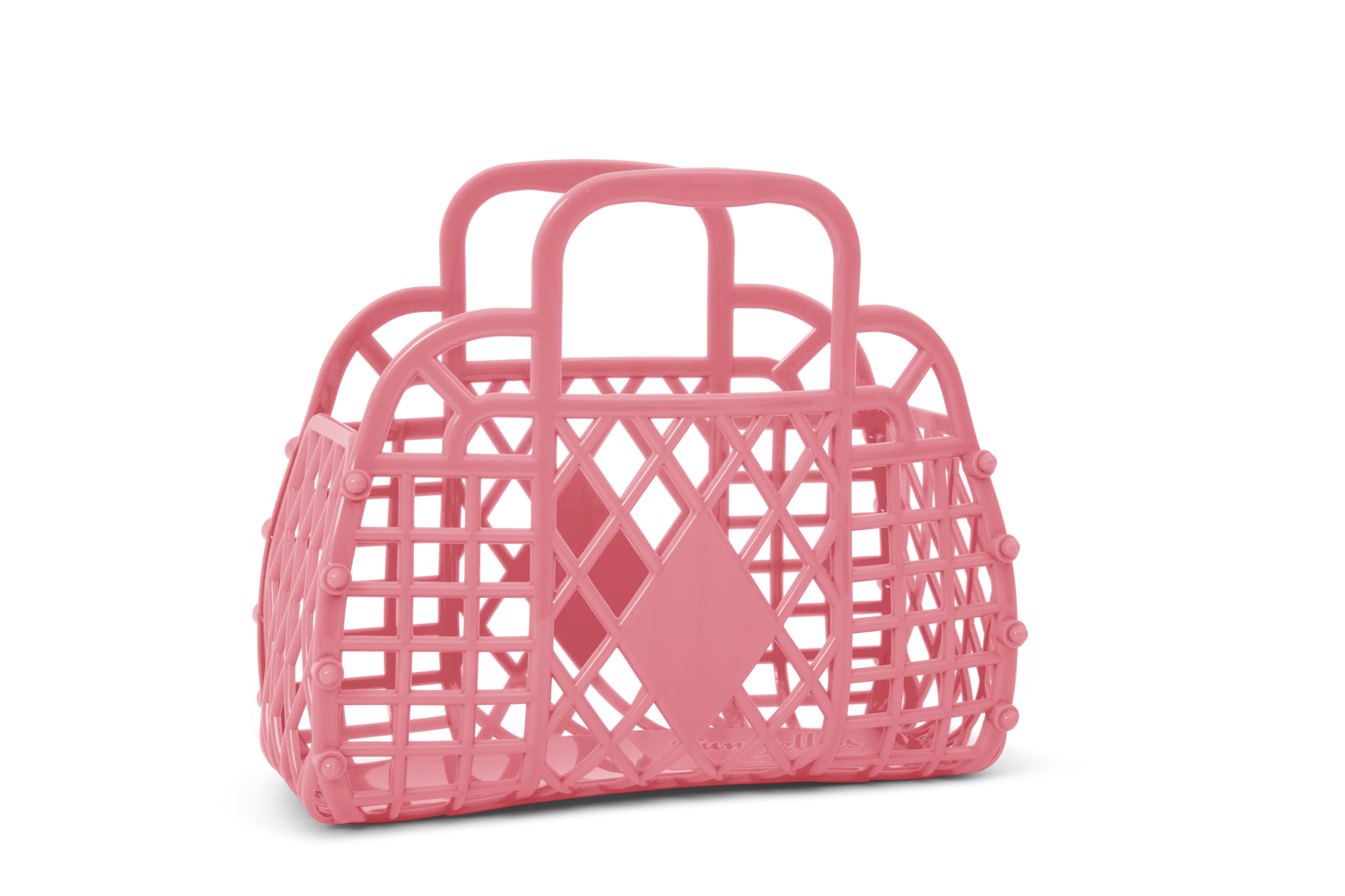 Sun Jellies - Retro Basket Jelly Bag - Mini: Blush Pink - The Party