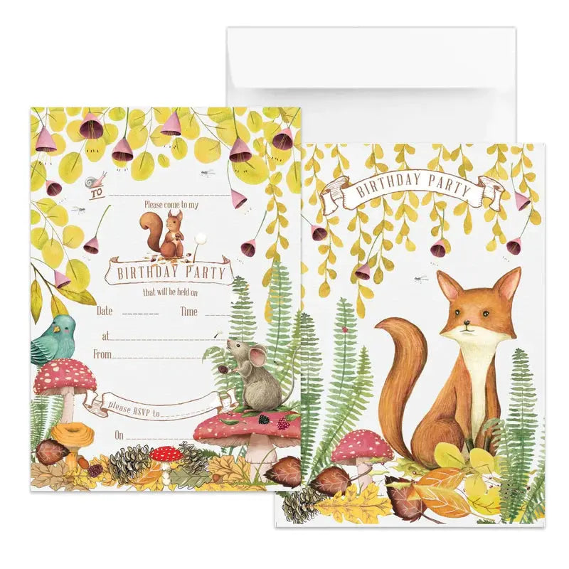 NATURE BIRTHDAY PARTY INVITATIONS - The Party Boutique